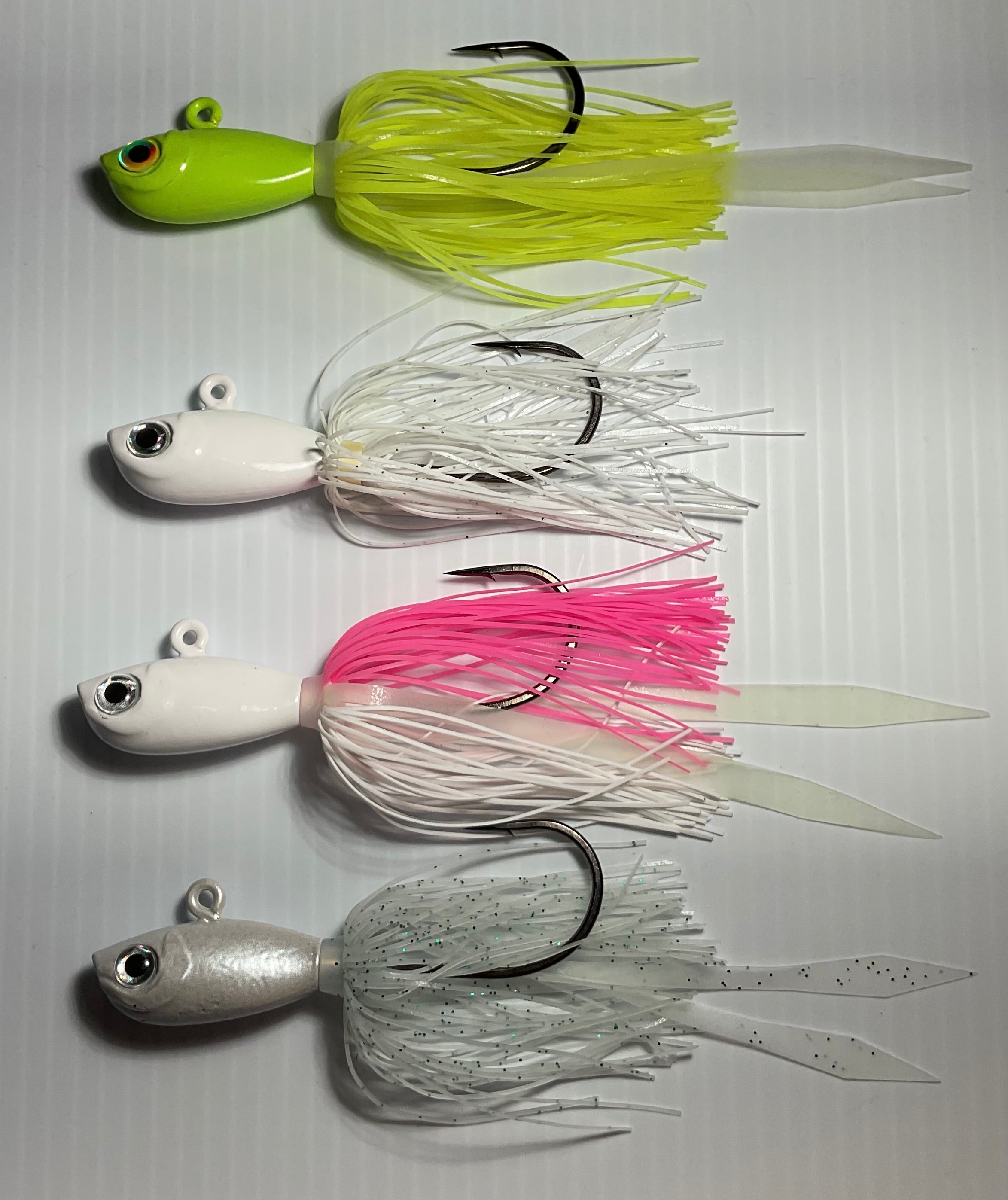 2oz Skirted Jigs, 4 Colors – thewormbar