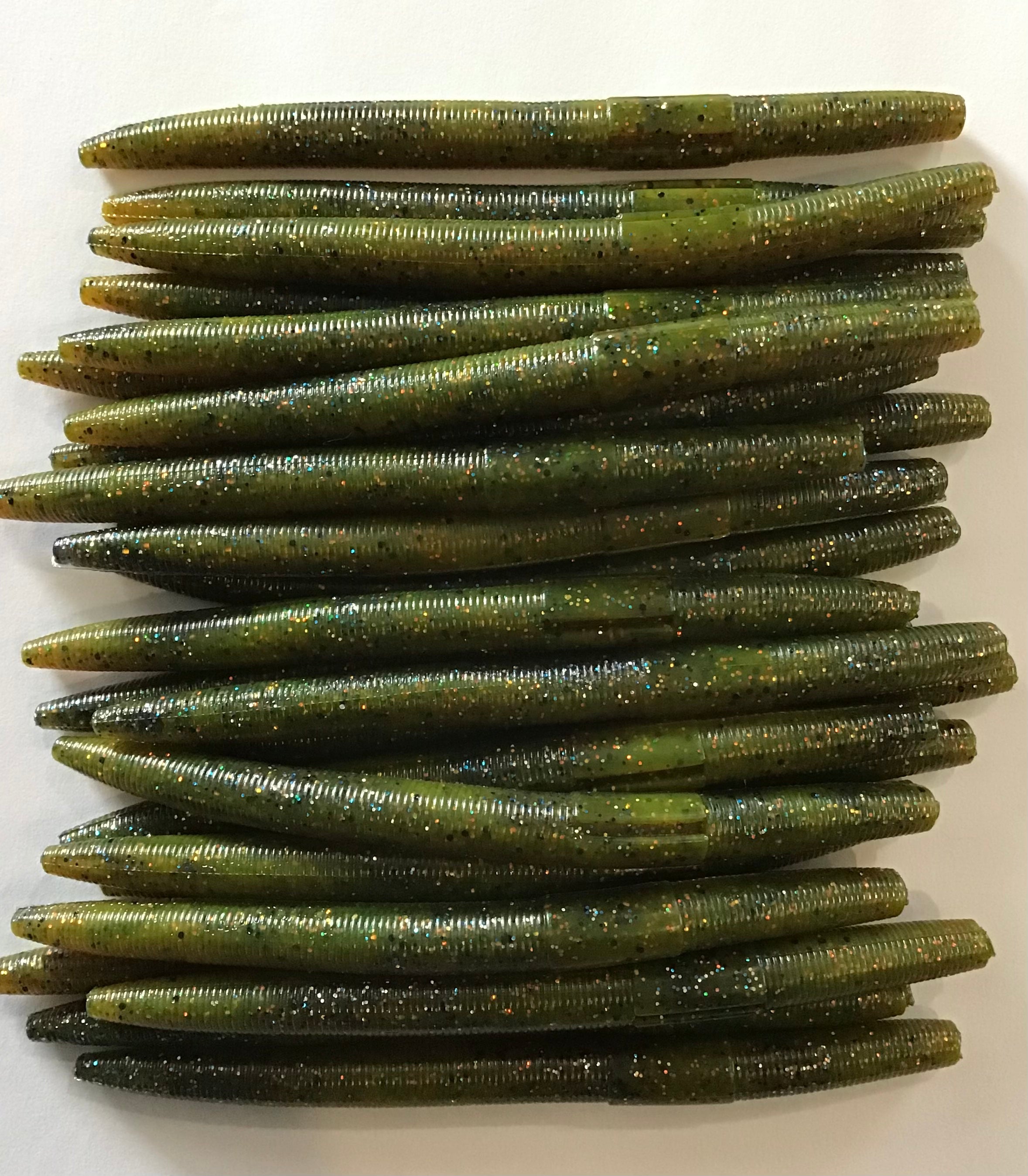 5” Senko Style Bass Lure, Soft Plastic, SUNFISH SWIRL 50 – thewormbar