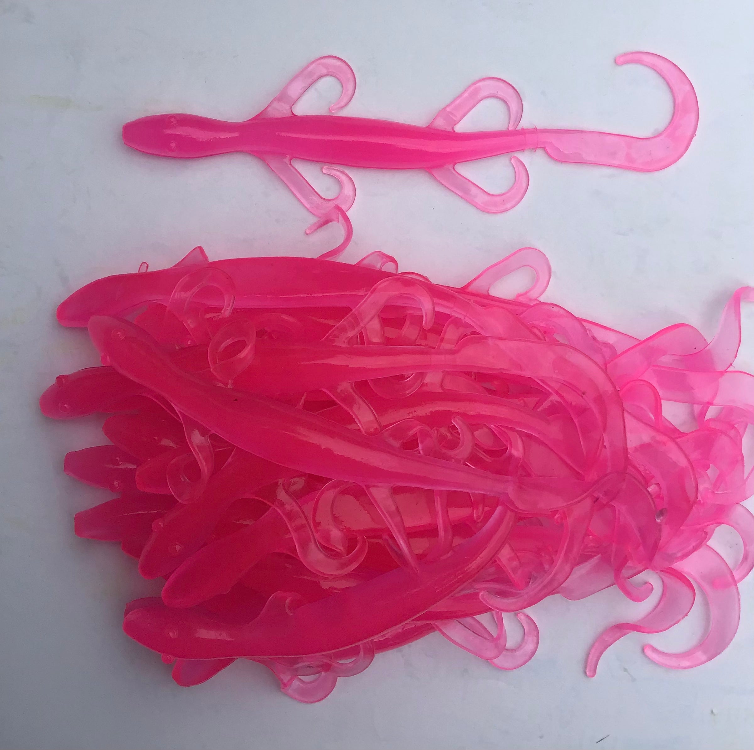6” Lizards, Hot Pink (25) – thewormbar